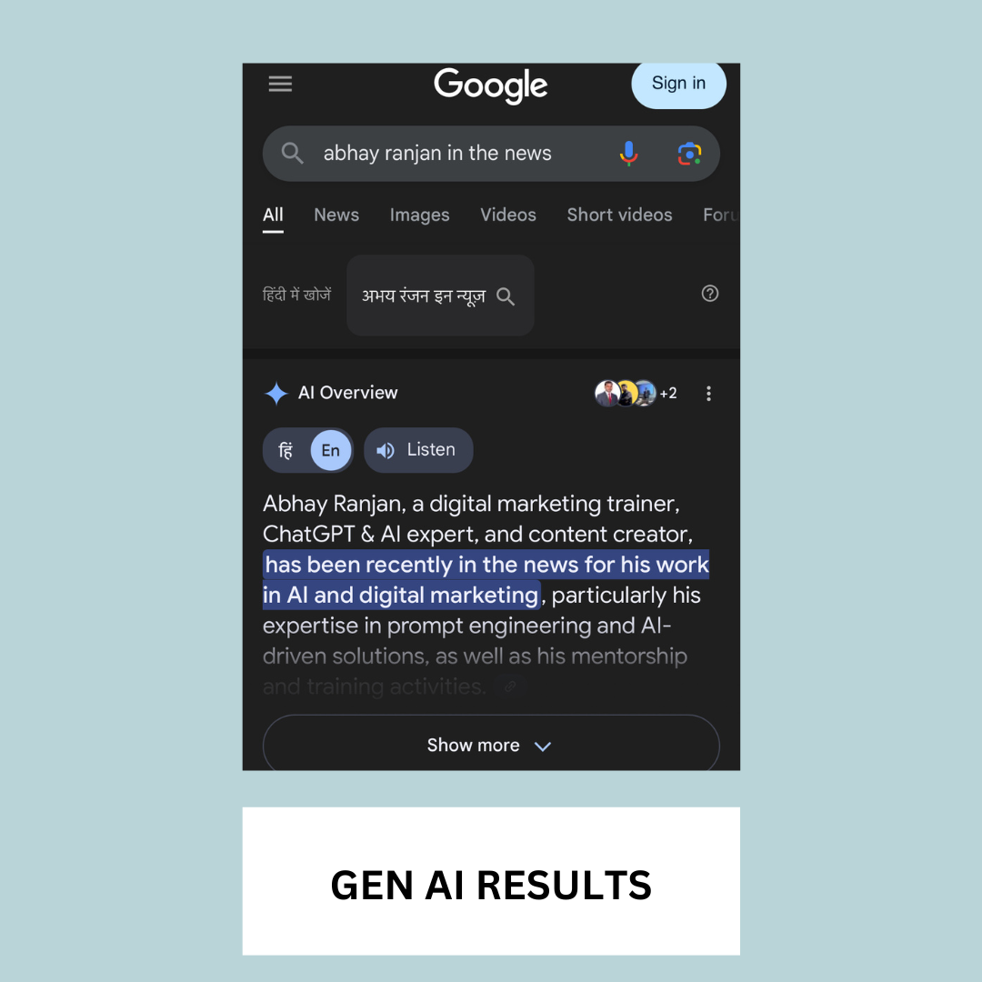 Generative Engine Optimization (GEO) Expert in India